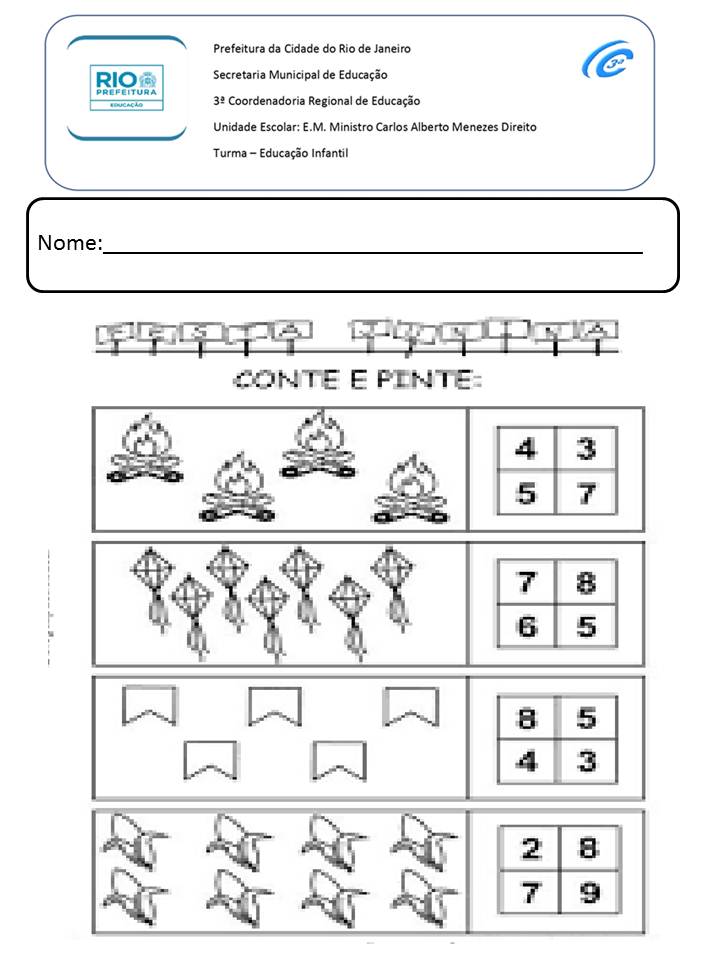 EMCAD - EDUCAÇÃO INFANTIL : Vamos contar!