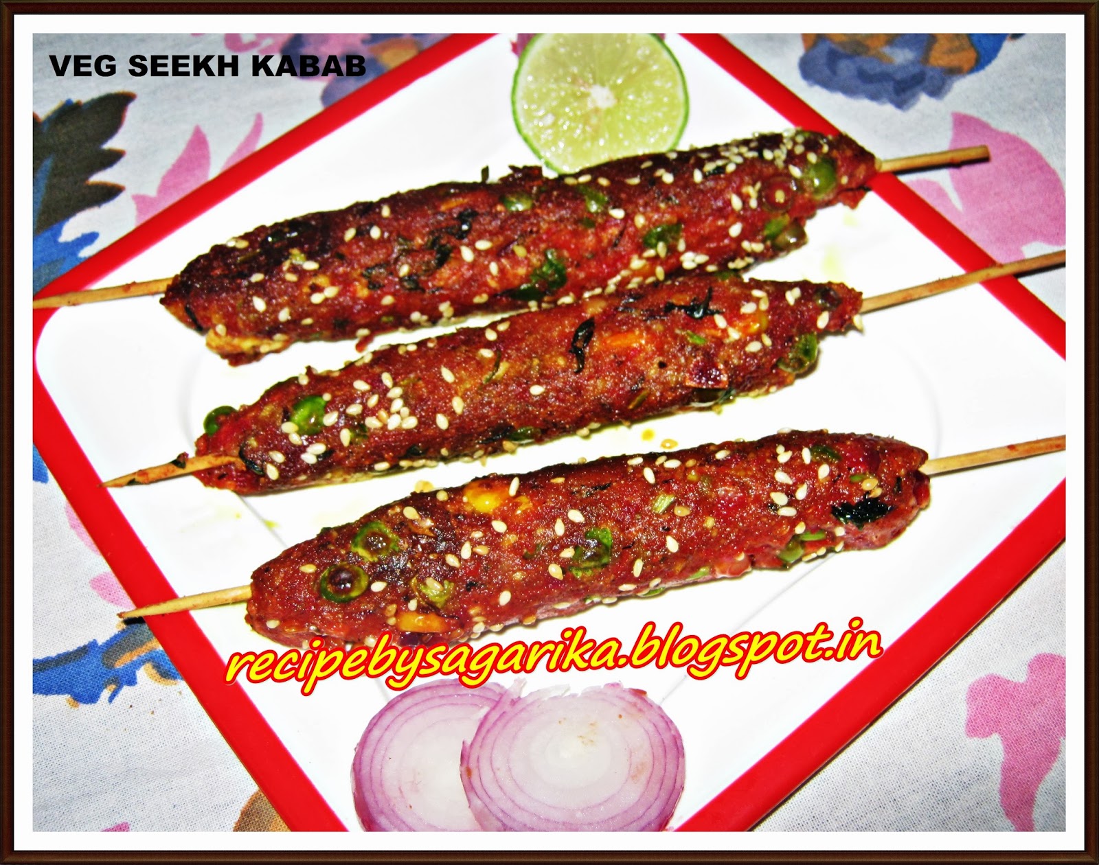 Kunmun's Delicious Kitchen: VEGETABLE SEEKH KABAB