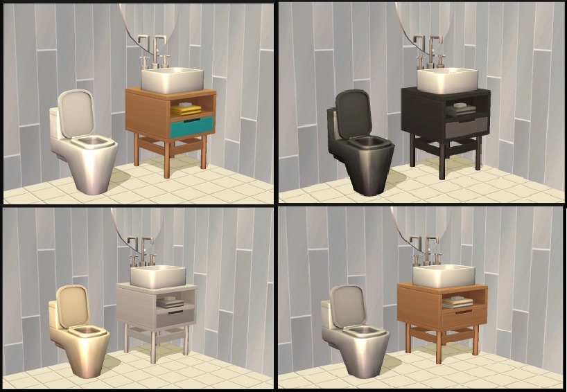 TheNinthWaveSims: The Sims 2 - The Sims 4 Tiny Living Sink & Loo For ...