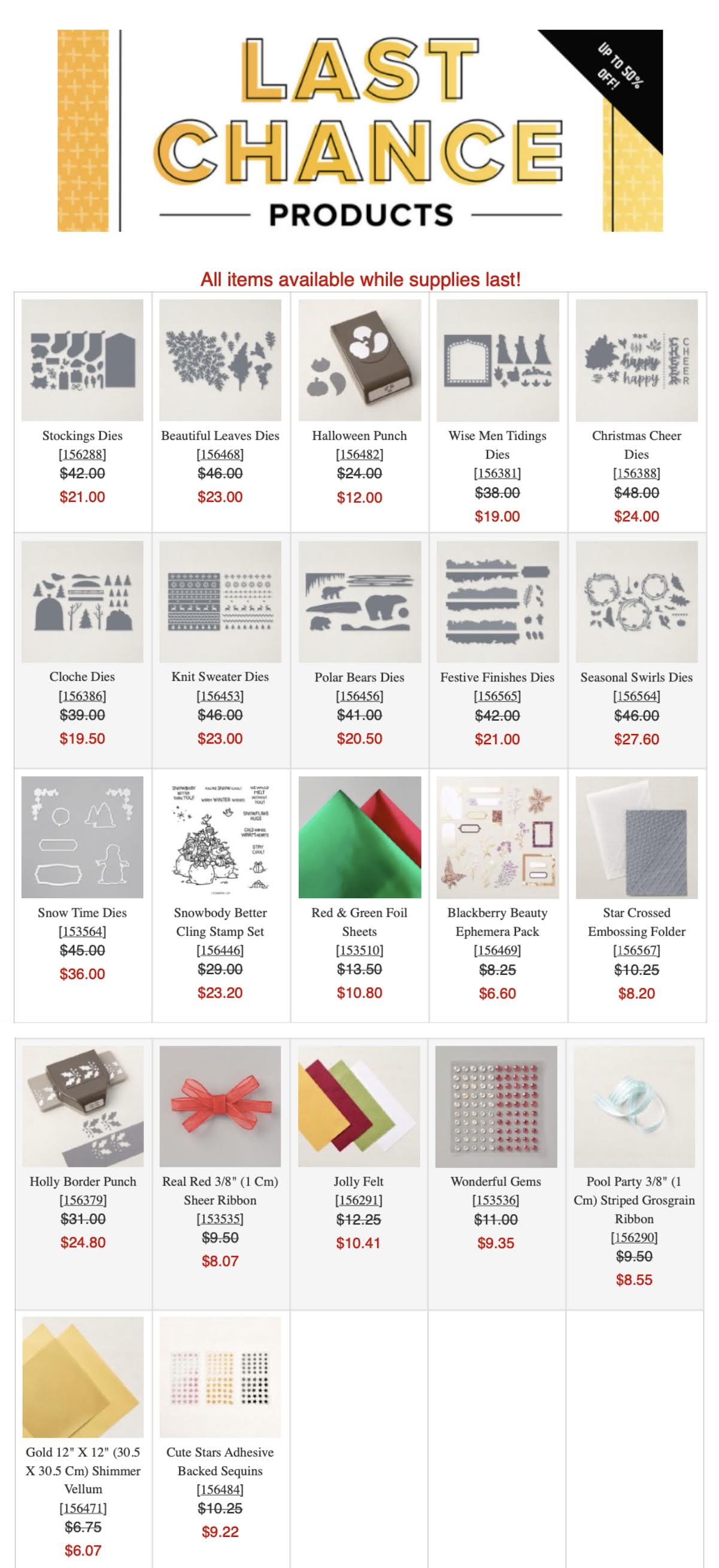 Stampin' Up! Canada Clearance Rack Update | 2021 Holiday Mini Catalogue ...