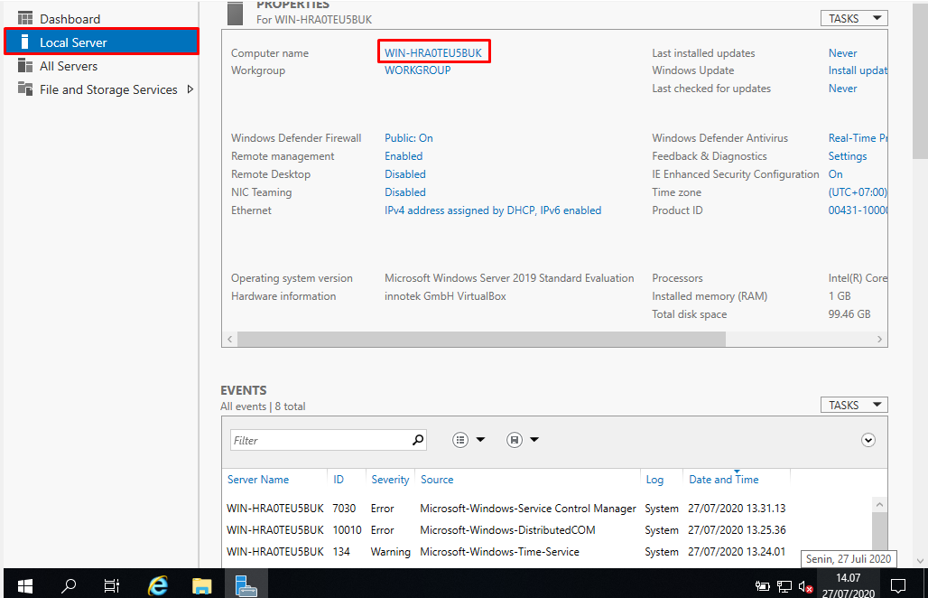 Cara Mengubah Hostname pada Windows Server 2019 - Information Technology