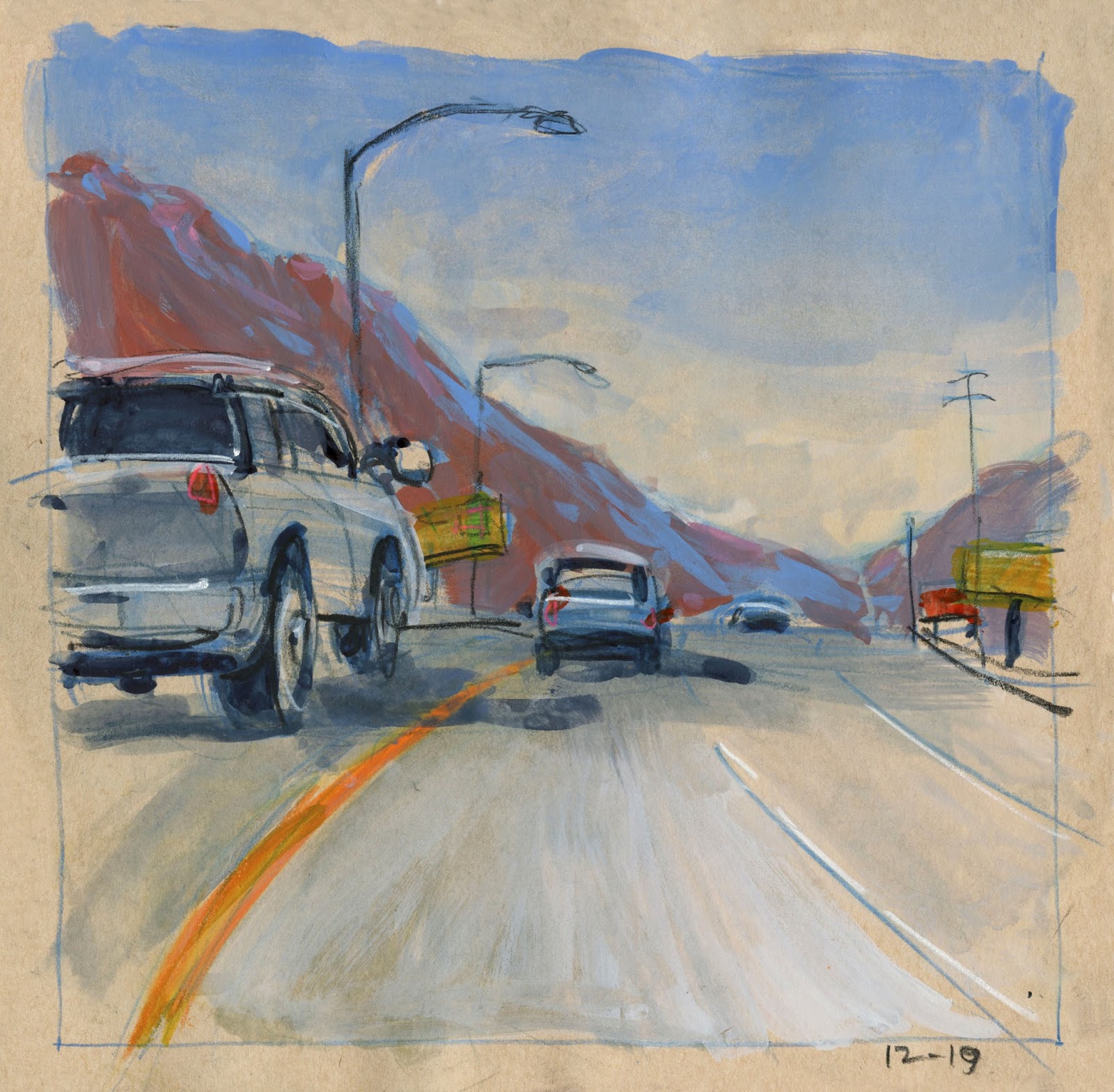 Works in Progress...On Location: A Passion for Passenger Sketching...