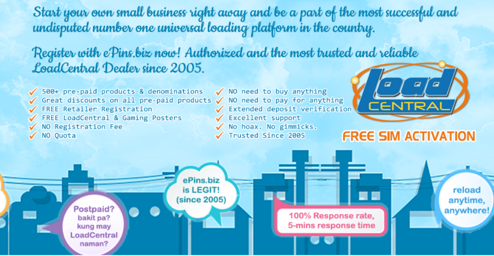 LOADCENTRAL: Load To All Network For Free!