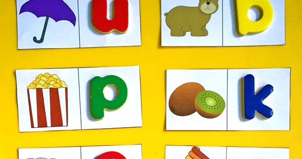 Beginning Letter Sounds: Free Matching Cards | Totschooling - Toddler ...
