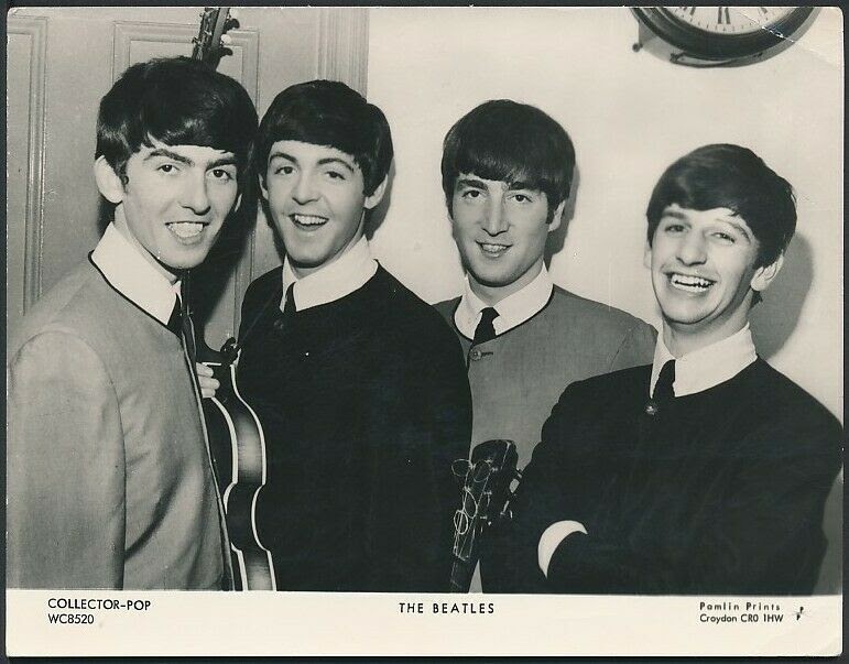 Vintage Beatles postcard