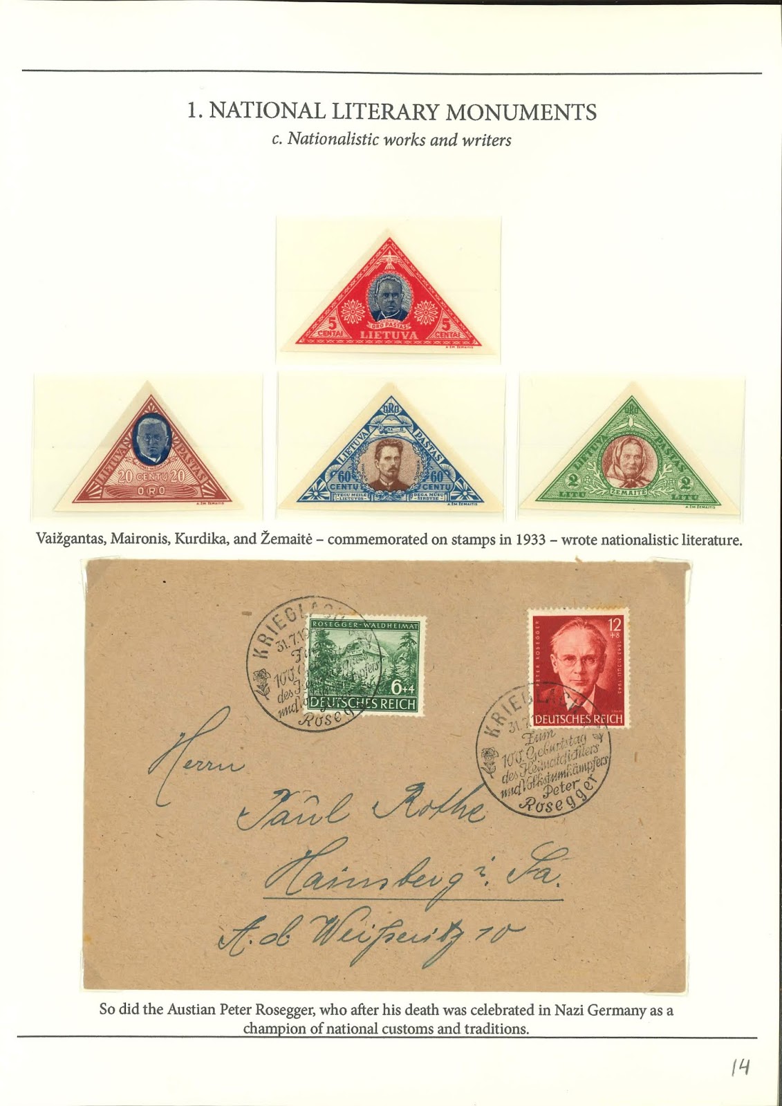 Philatelic Representations of Literature