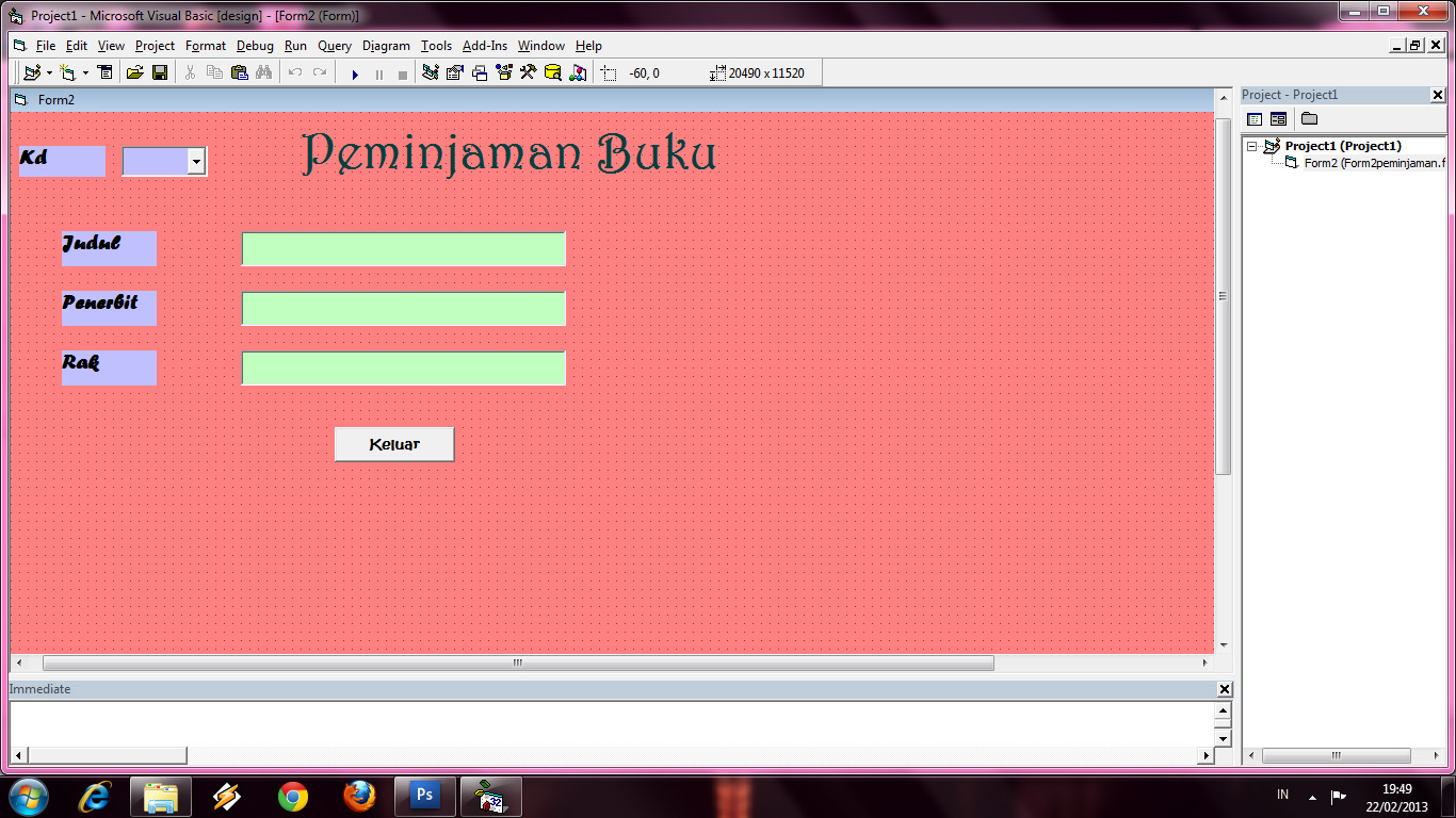 Ida Shinsetsu: Program Sederhana Perpustakaan Menggunakan Visual Basic