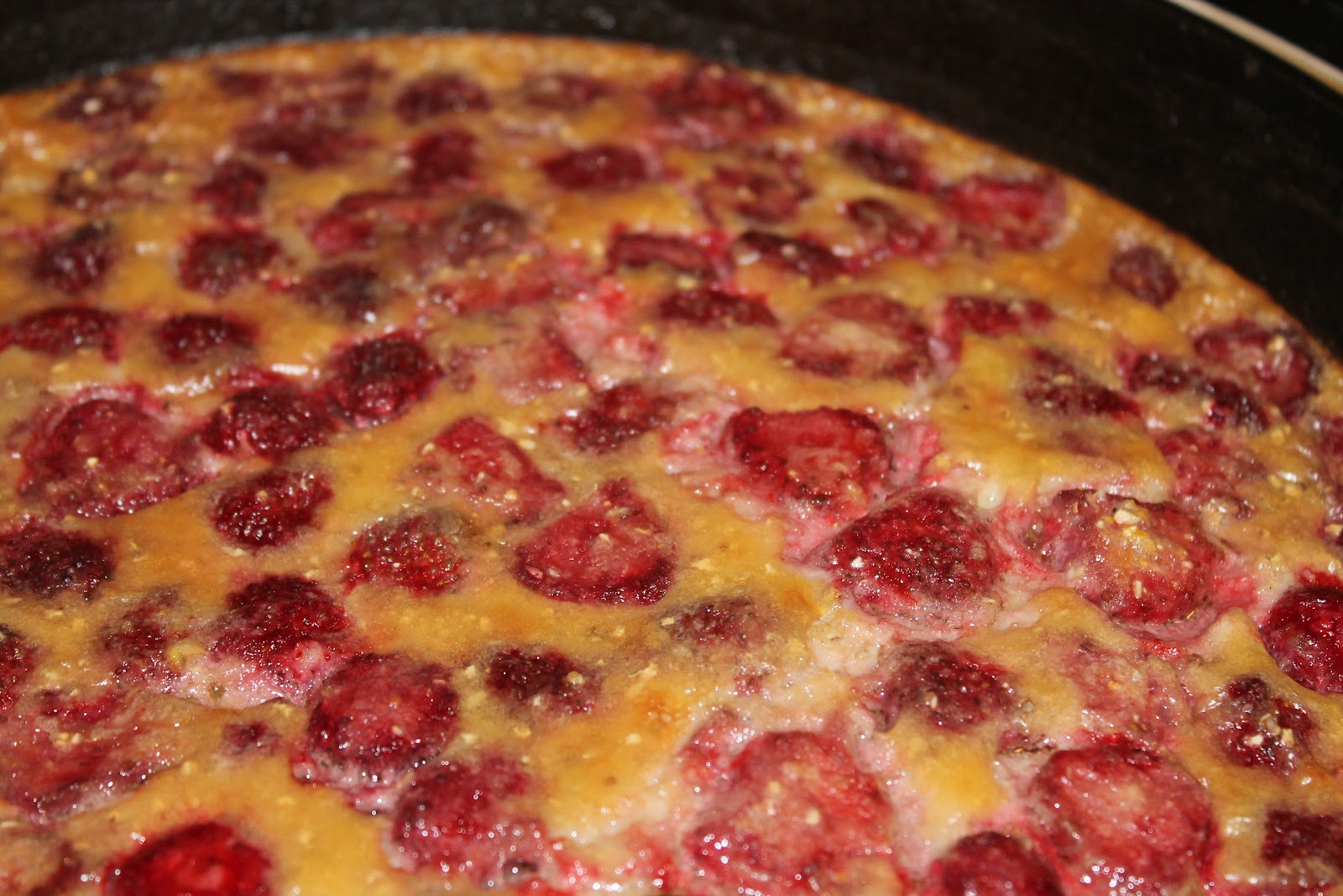 Savory Moments: Strawberry spoon bread with vanilla cream