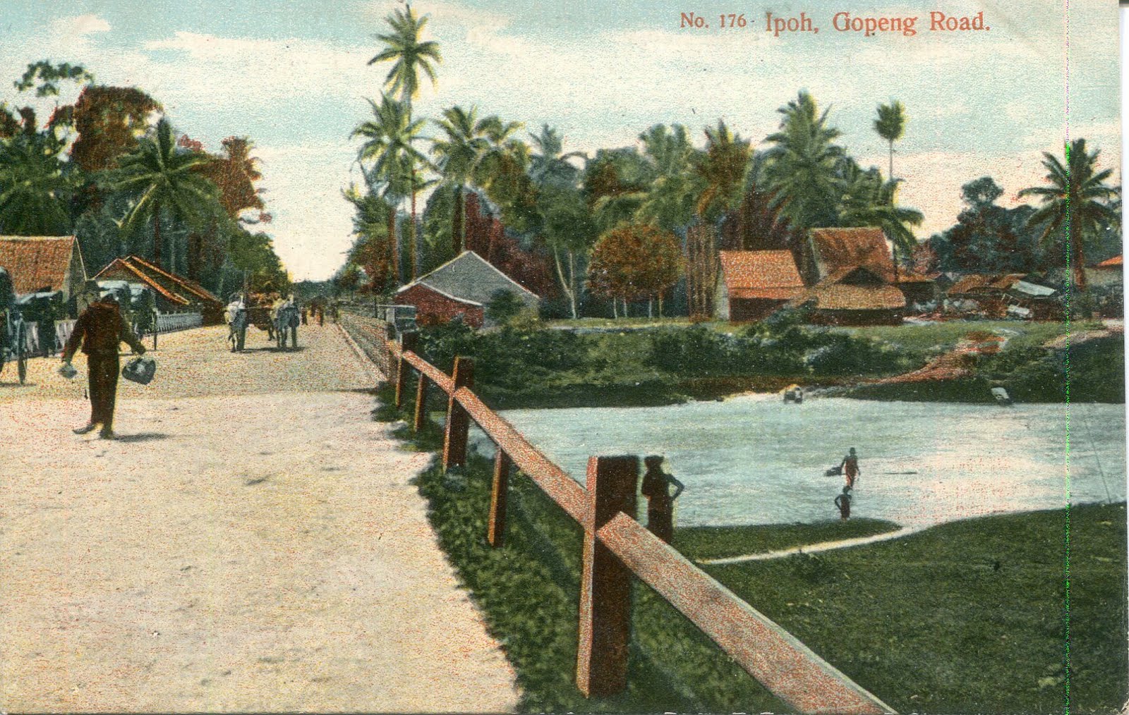 collect ROC: Malaysia Postcard: Ipoh, Gopeng Road