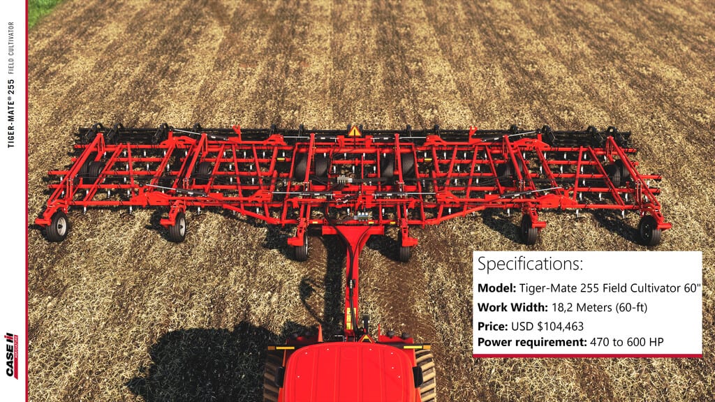 FS19 Case IH Tiger-Mate 255 Field Cultivator v1.2 - FS 19 & 22 USA Mods ...
