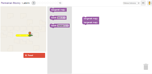 Mengenal Blockly Games, Seri Permainan untuk Belajar Programming bagi ...
