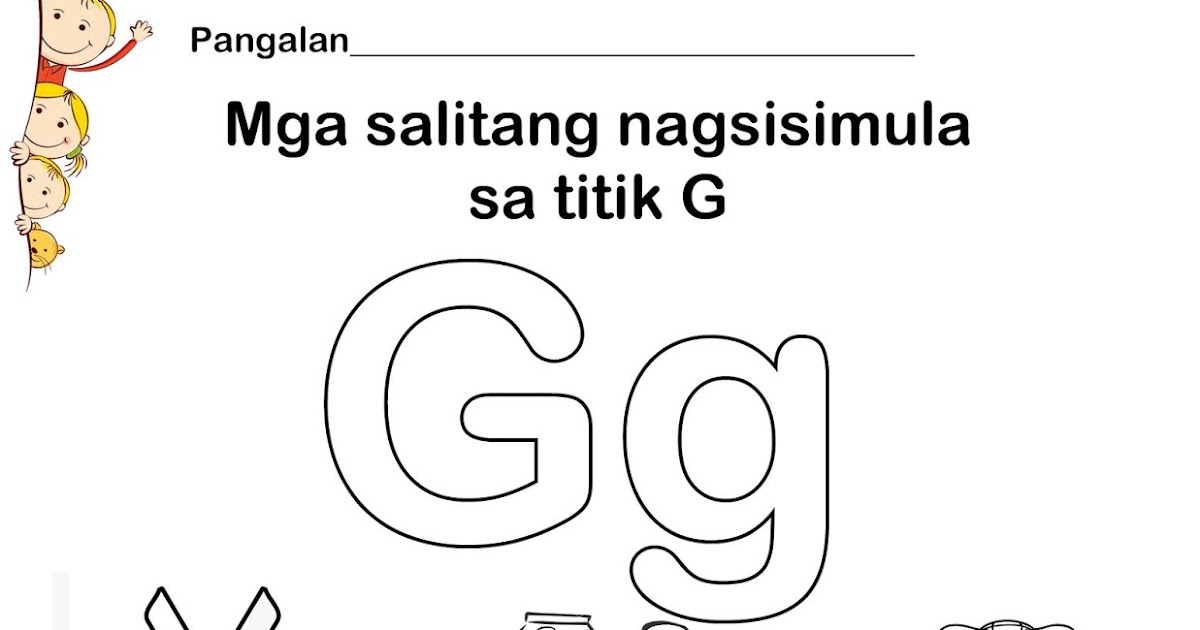 isangmakatangpinay: Mga Salitang Nagsisimula sa Titik G