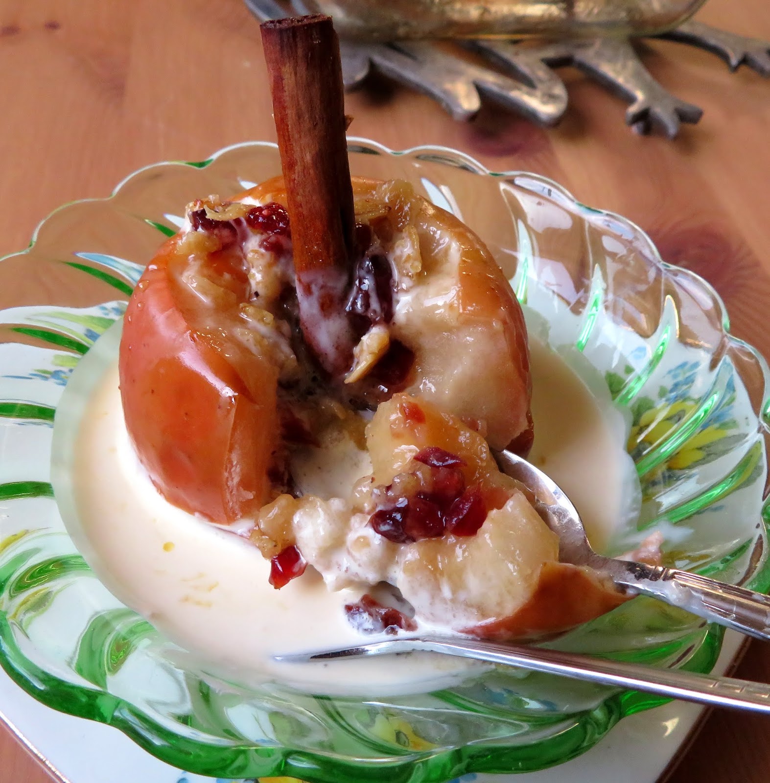 Maple & Cranberry Baked Apples | The English Kitchen