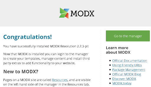 serverあれこれ: Ubuntu 20.04にMODX Evolutionをインストールする