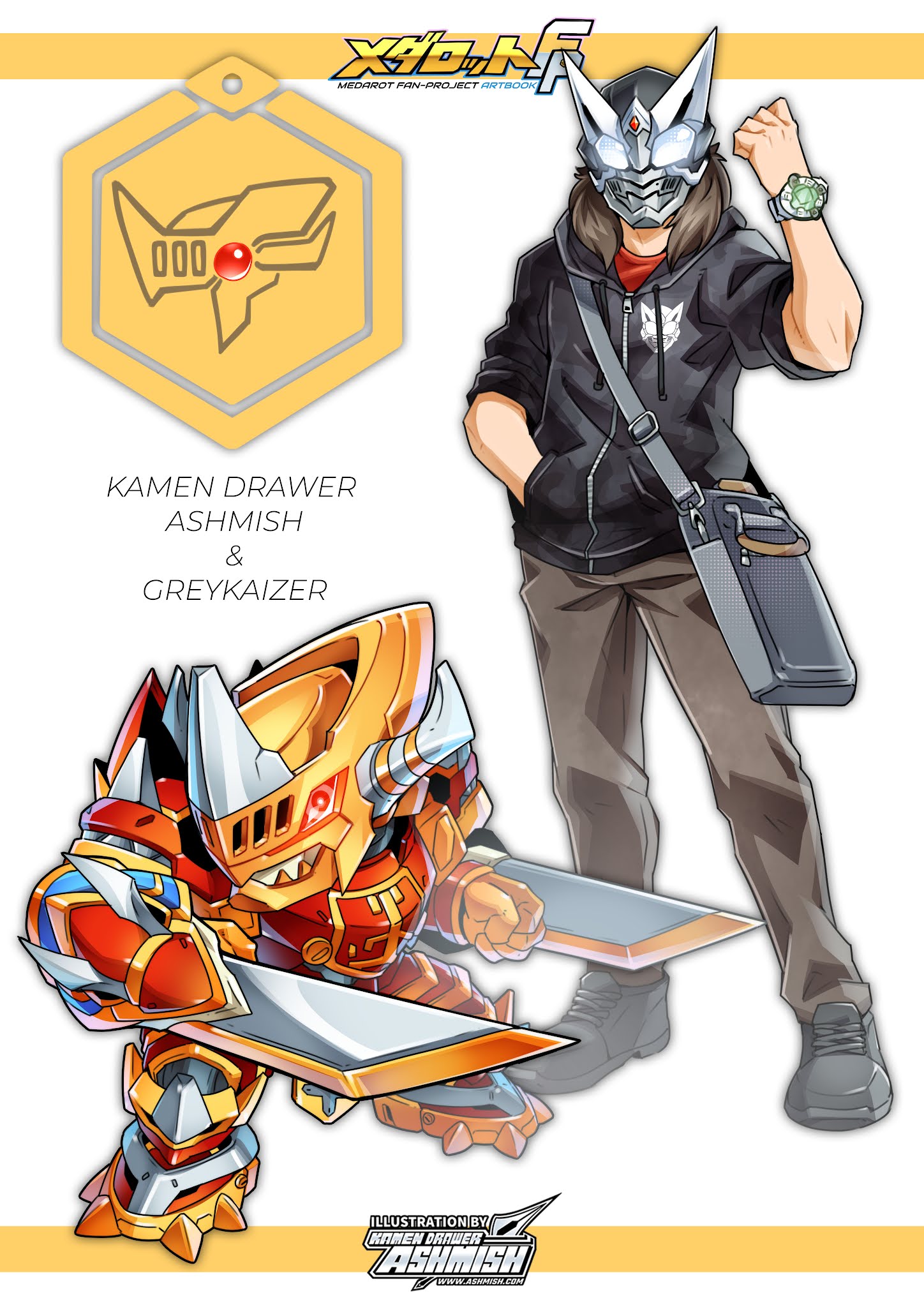 [Artwork] Medarot Fan-Project Artbook Collaboration - Kamen Drawer ...