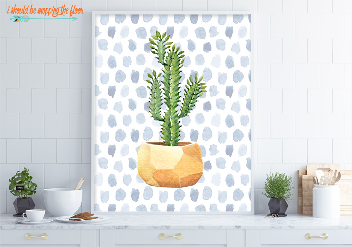 Free Oversized Cactus Printable Designs | i should be mopping the floor