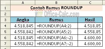 Cara Menggunakan Rumus ROUNDUP Dalam OpenOffice dan LibreOffice Calc ...