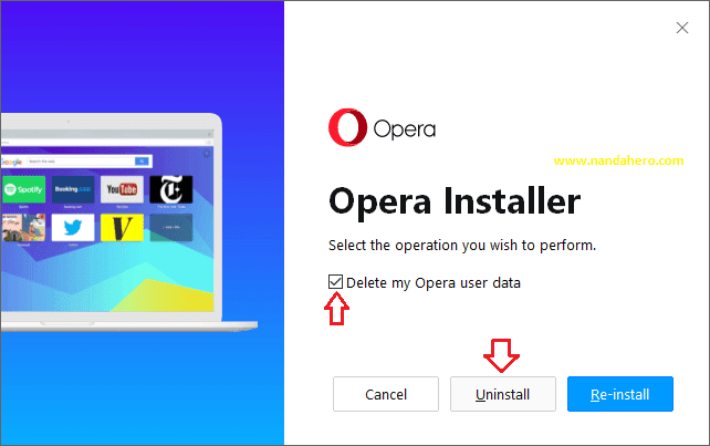 √ Cara Uninstall Opera Browser di Windows - Nanda Hero