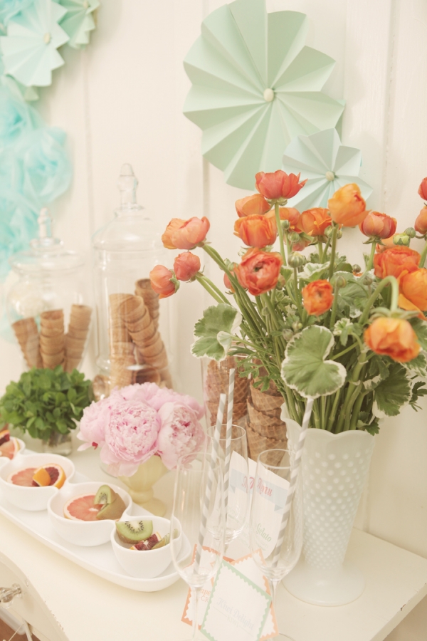 Little Big Company | The Blog: Gelato Bridal Shower Dessert Table and ...