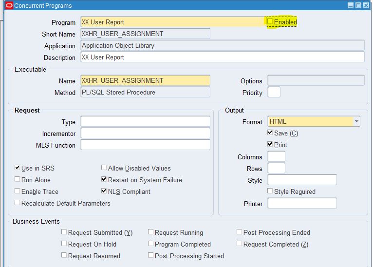 Oracle Application S Blog How To Disable Concurrent Program In Oracle Apps
