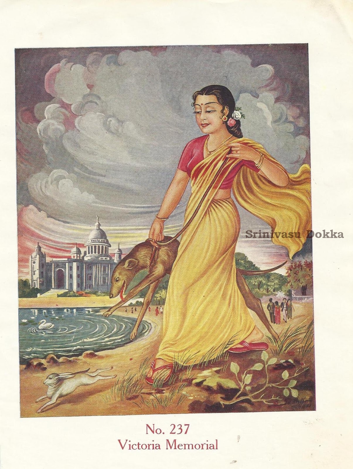 Heritage of India: Victoria Memorial Calcutta vintage art print in my ...