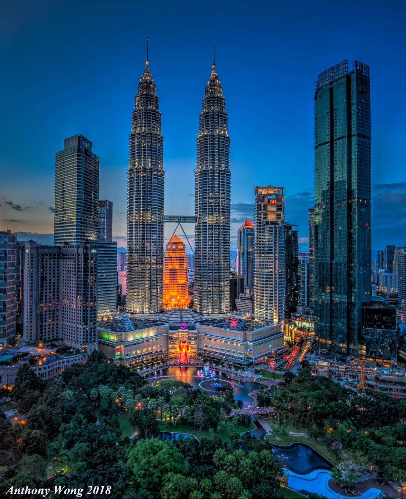 Petronas Twin Tower Aerial View Sunset Photography Tour