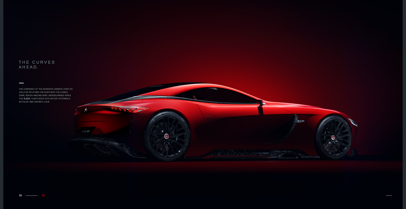 Mercedes SLR | Vision Design | Redshift Render Blog