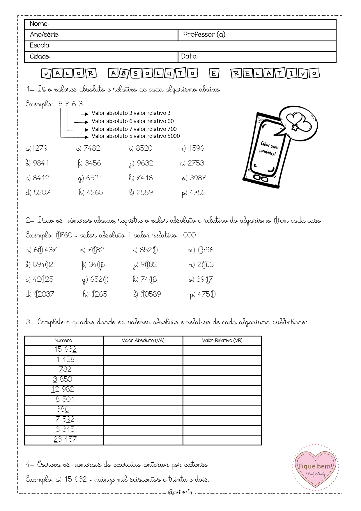 Atividades De Valor Relativo E Absoluto - EDUCA🔪 Siga o Lokomotiv Atividades De Valor Relativo E Absoluto - EDUCA🔪 Siga o Lokomotiv