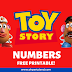 Free printable - Toy Story numbers - oh partyland