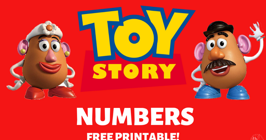 Free printable - Toy Story numbers - oh partyland