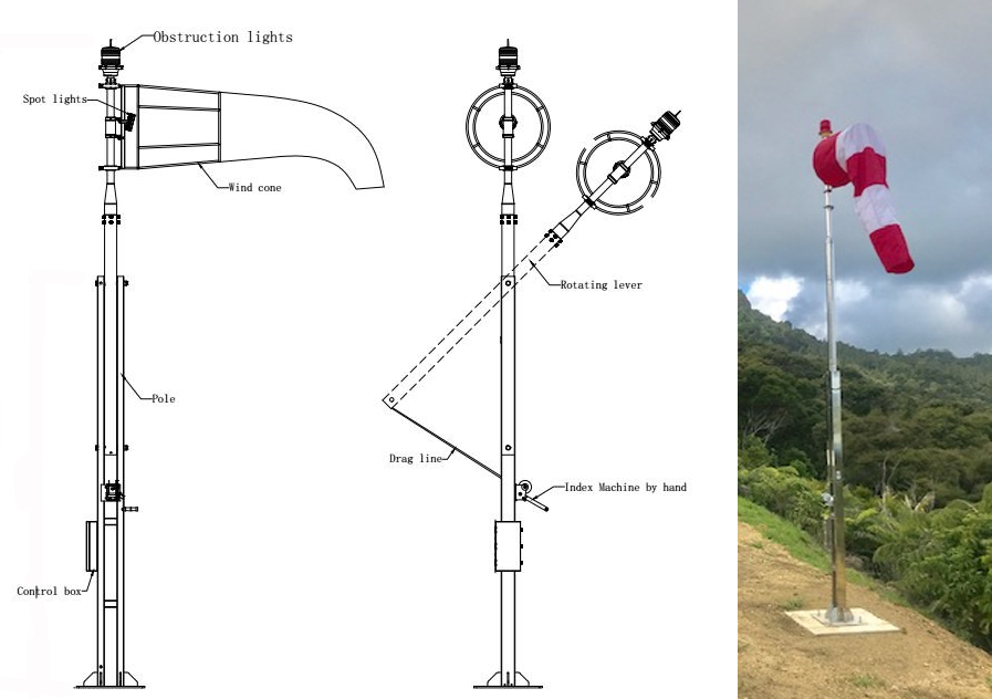 WIND CONE ASSEMBLIES L-806 L-807 Style I-A, Externally Lighted Wind ...