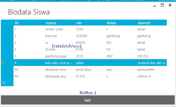 C Tutorial Insert Data Into Datagridview Mysql Database Source Code Kode Ajaib