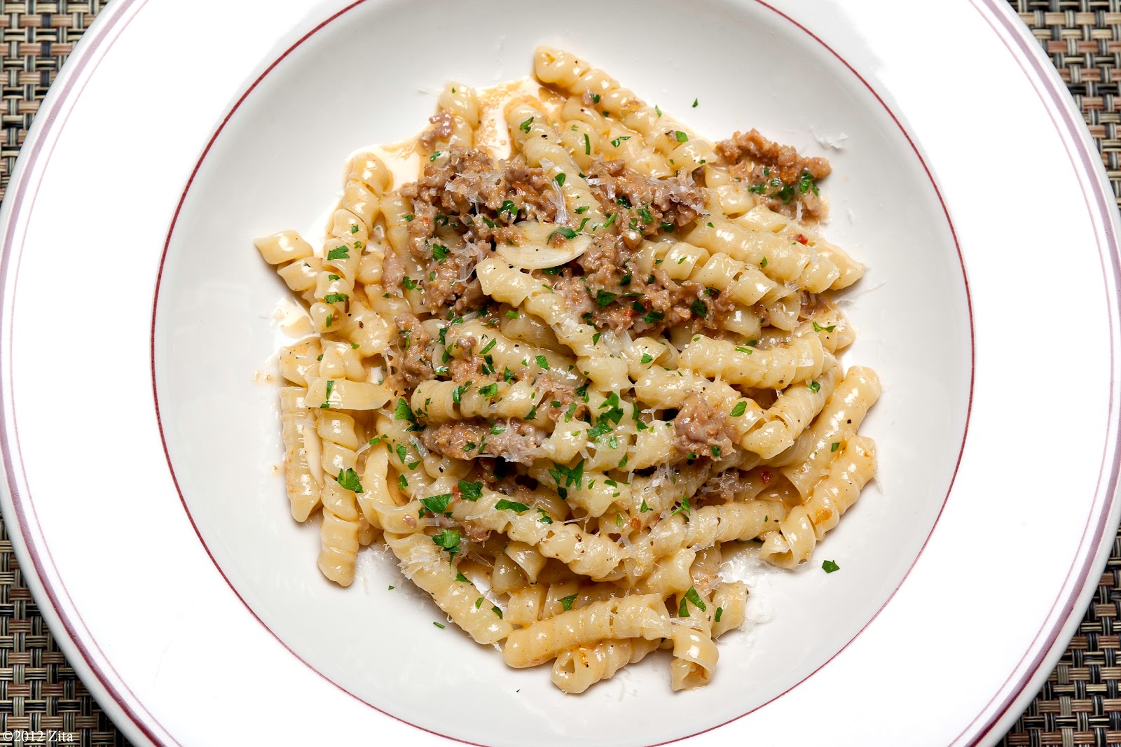 Evenings With Peter: Chef's Recipe - James Corona's Fusilli alla Norcina