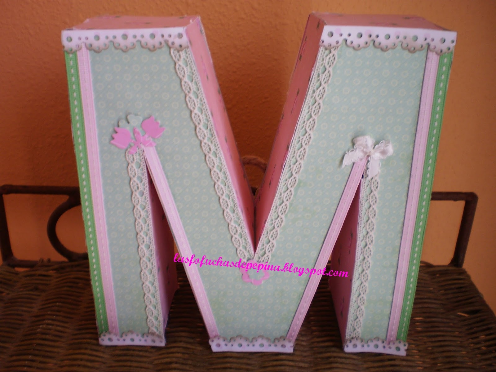 Las fofuchas de Pepina: LETRA "M" DECORADA