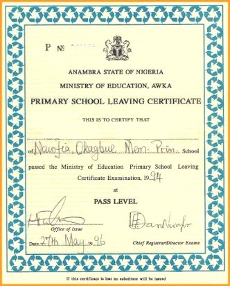 How to Get Primary School Certificates and/or Testimonials ...