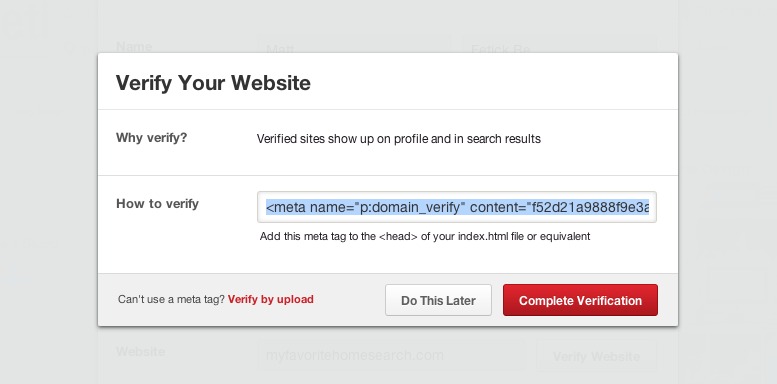 Pinterest Analytics and Verifying your Website on Pinterest ...