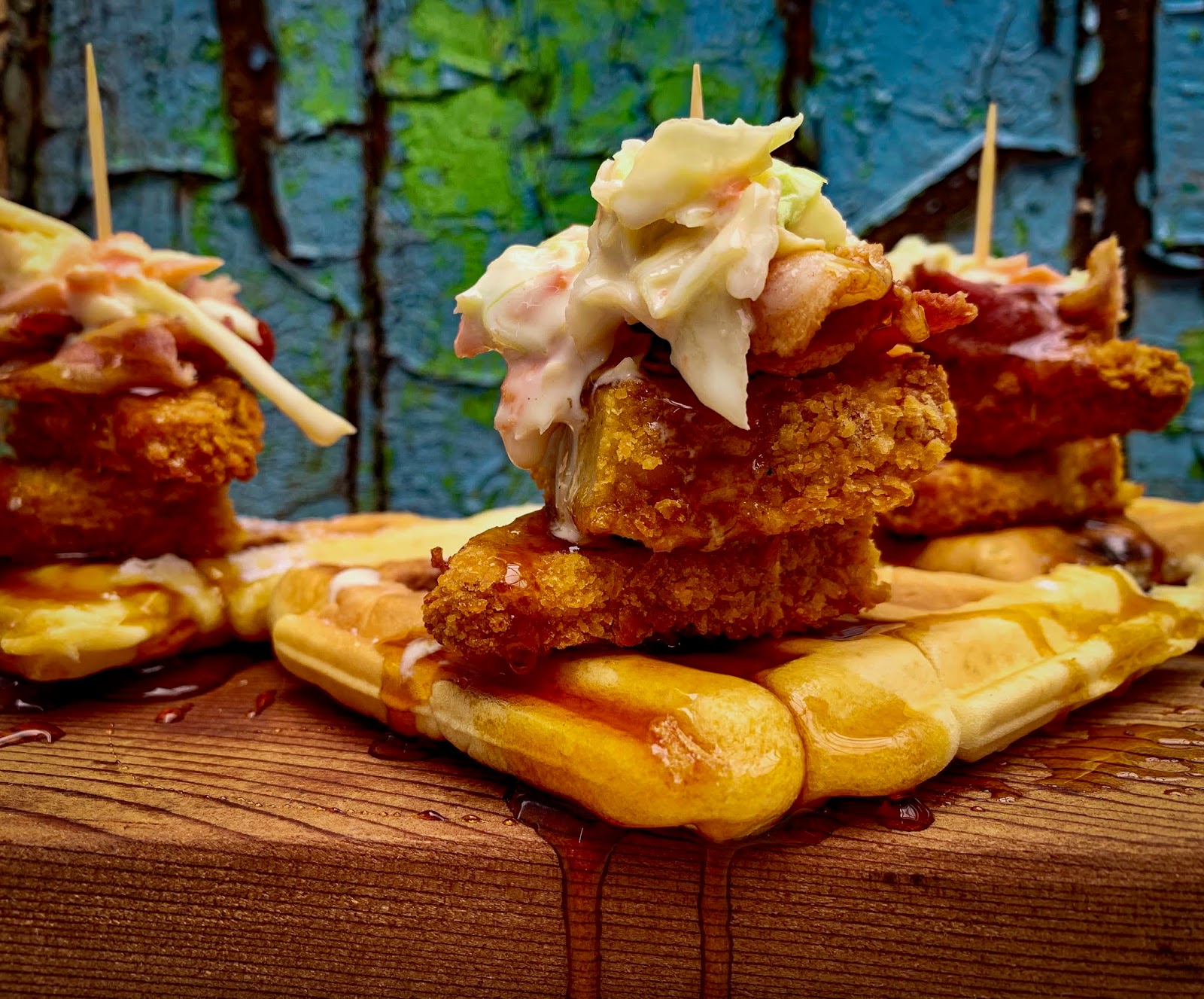 Crispy Chicken Waffles: This one is for all the Weird Kids out there.