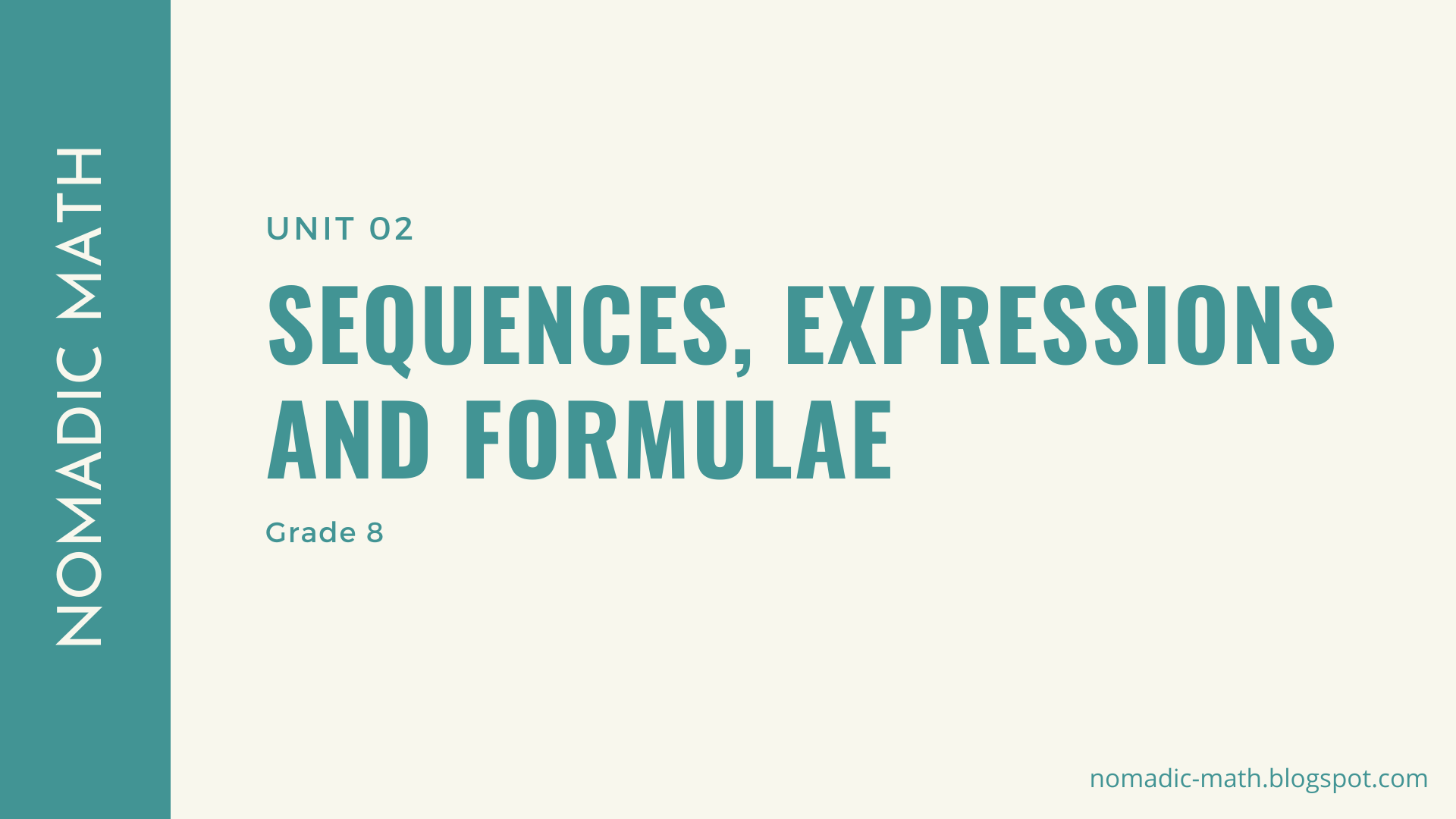 Grade 8 Sequences, Expressions and Formulae Mathematics Cambridge [PDF]