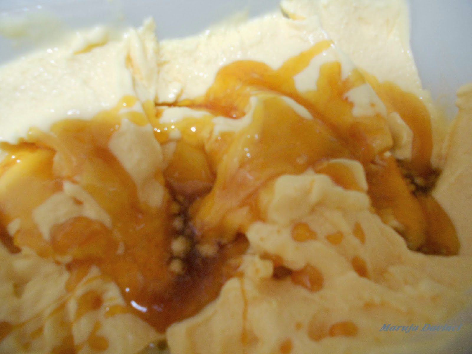 Helado de flan sin azúcar