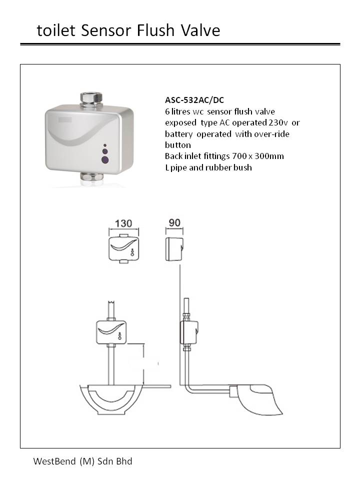 WestBend (M) Sdn Bhd: wc sensor flush valve