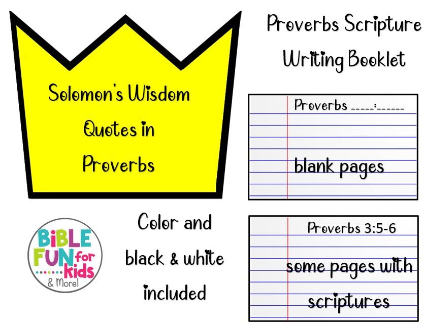 Bible Fun For Kids: Solomon is Smart