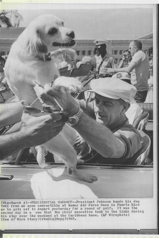 Child of the Sixties Forever: LBJ and Luci (The dog)