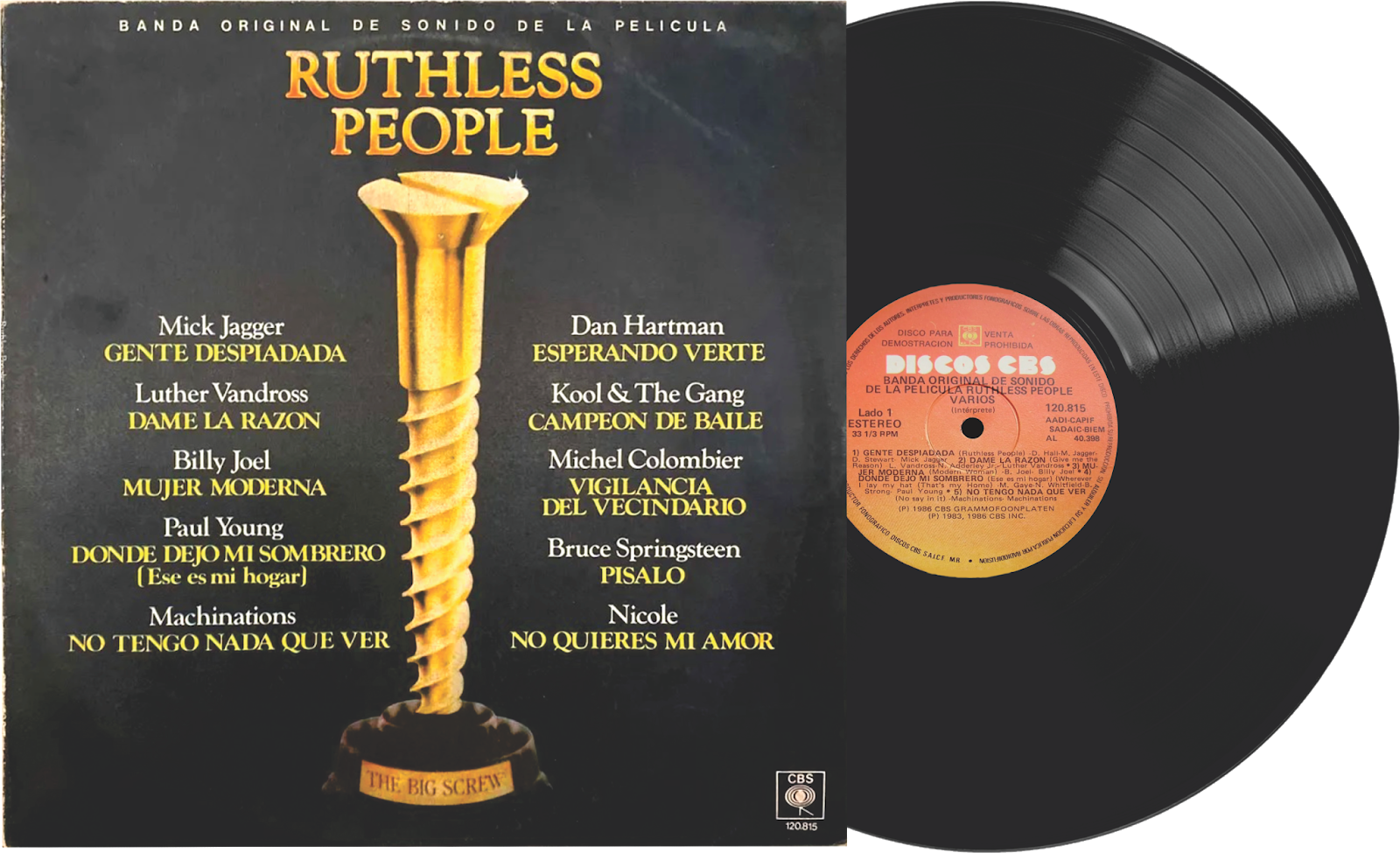 La mejor musica; la ochentosa!: BANDA ORIGINAL DE SONIDO DE LA PELICULA ...