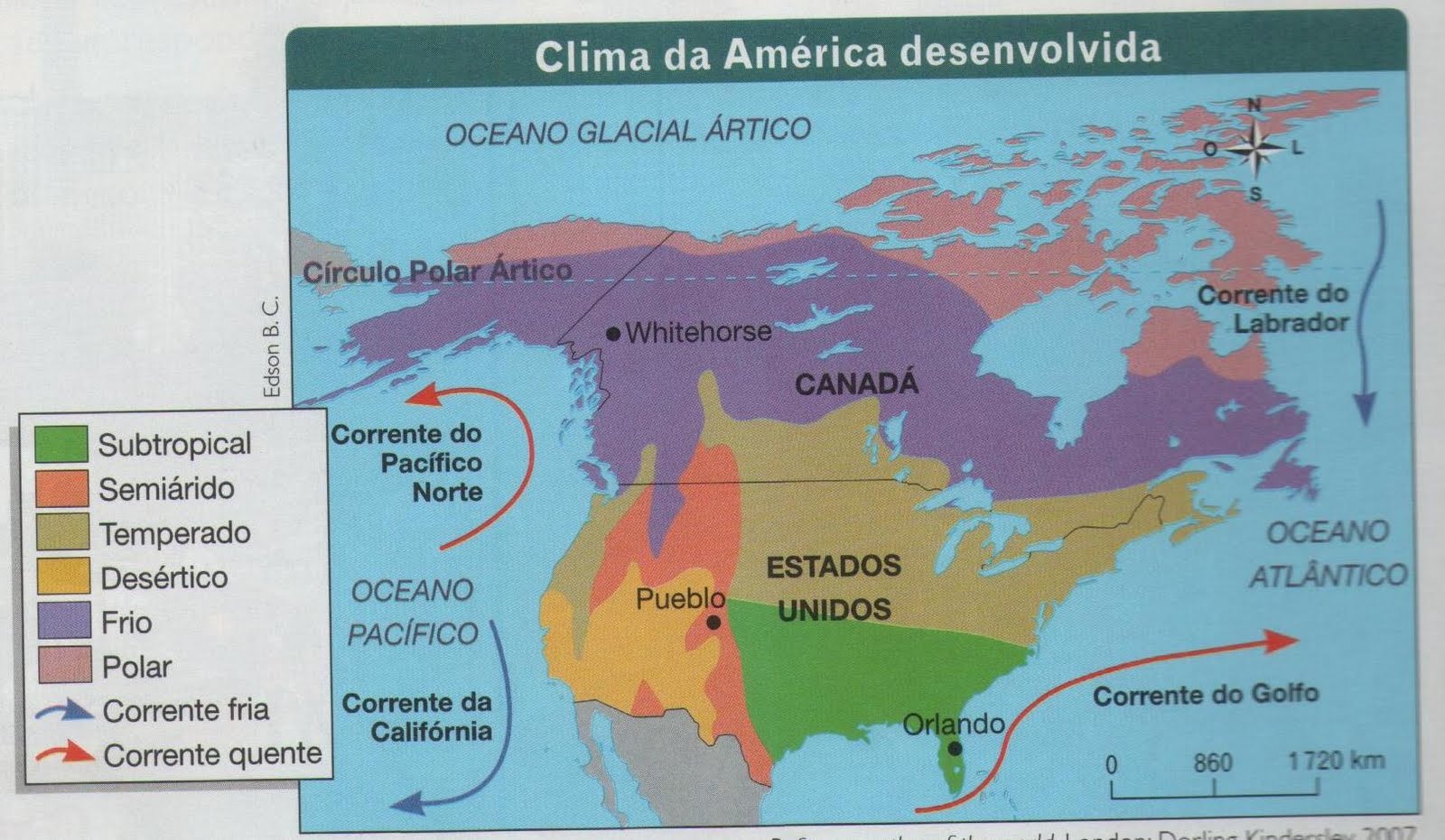 Canadá Mapa Clima