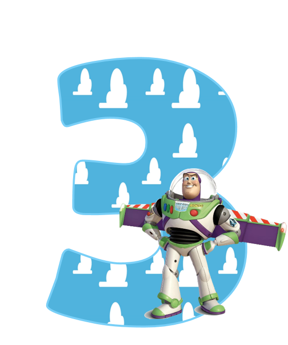 Kits imprimibles gratis : Abecedario y números Buzz Lightyear