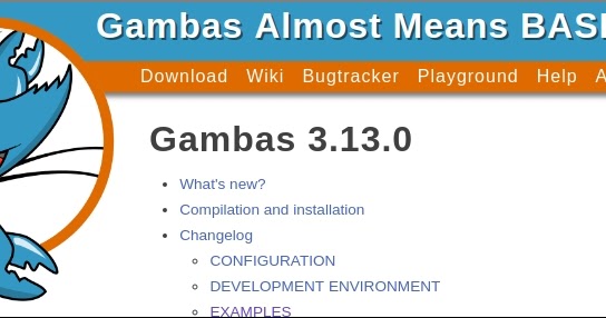 Gambas Mis Programas y el Softwarelibre: Gambas3.13: nueva versión Gambas Mis Programas y el Softwarelibre: Gambas3.13: nueva versión