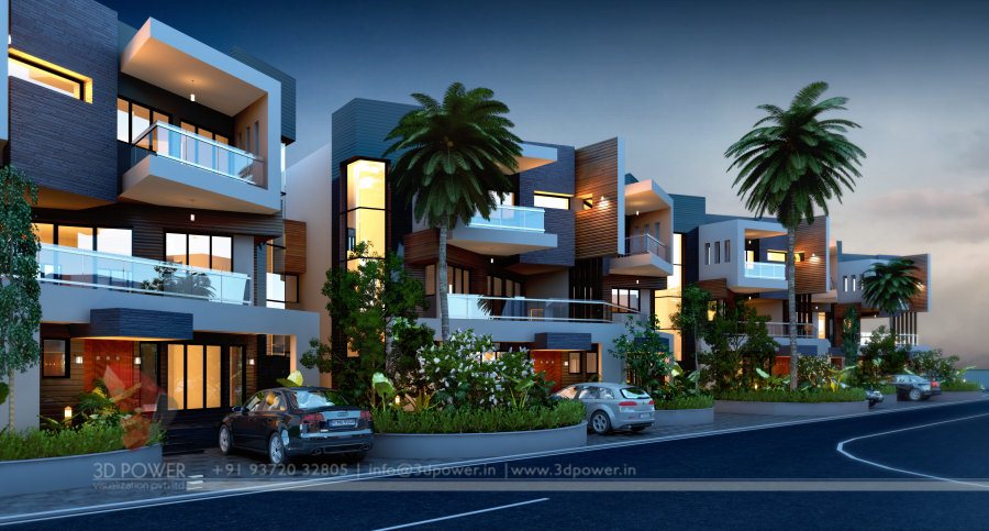 3D Architectural Township Visualization | Home Shop