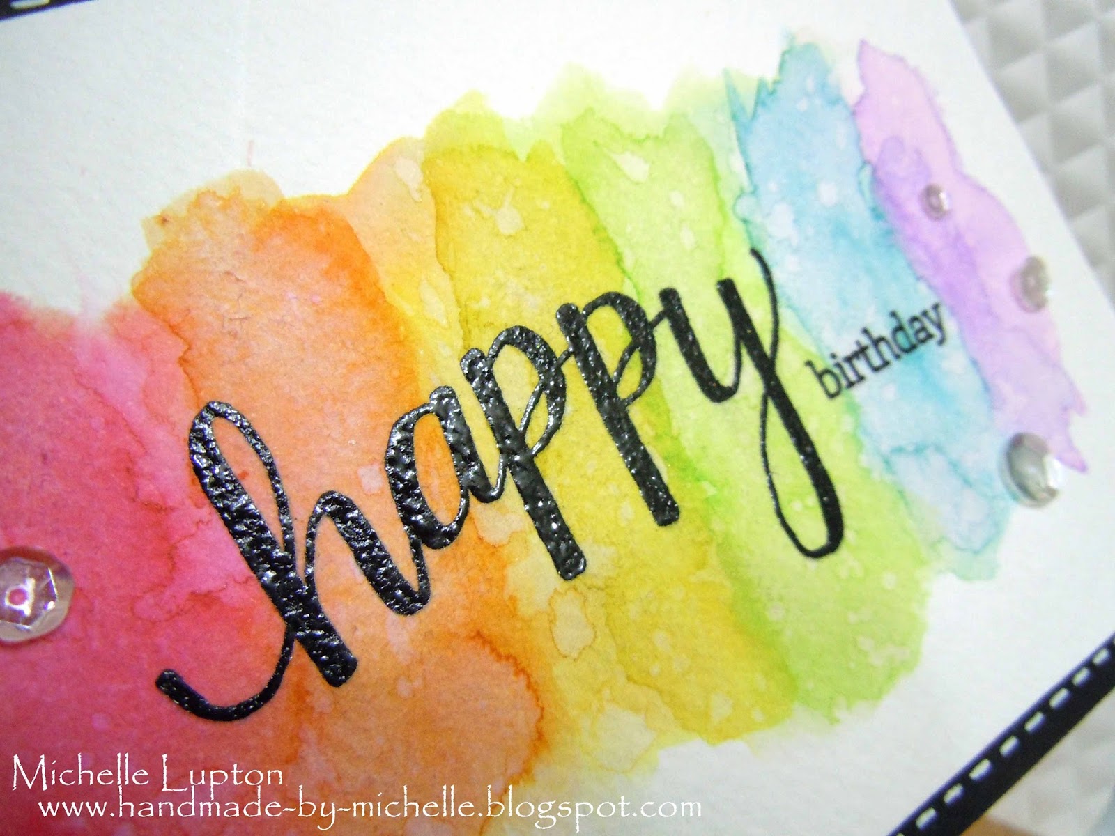 Handmade by Michelle: Yes, another rainbow card!