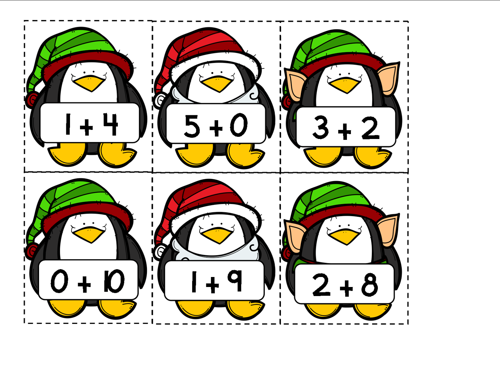 Pride and Primary: Penguin Pals!! Balancing Addition Facts