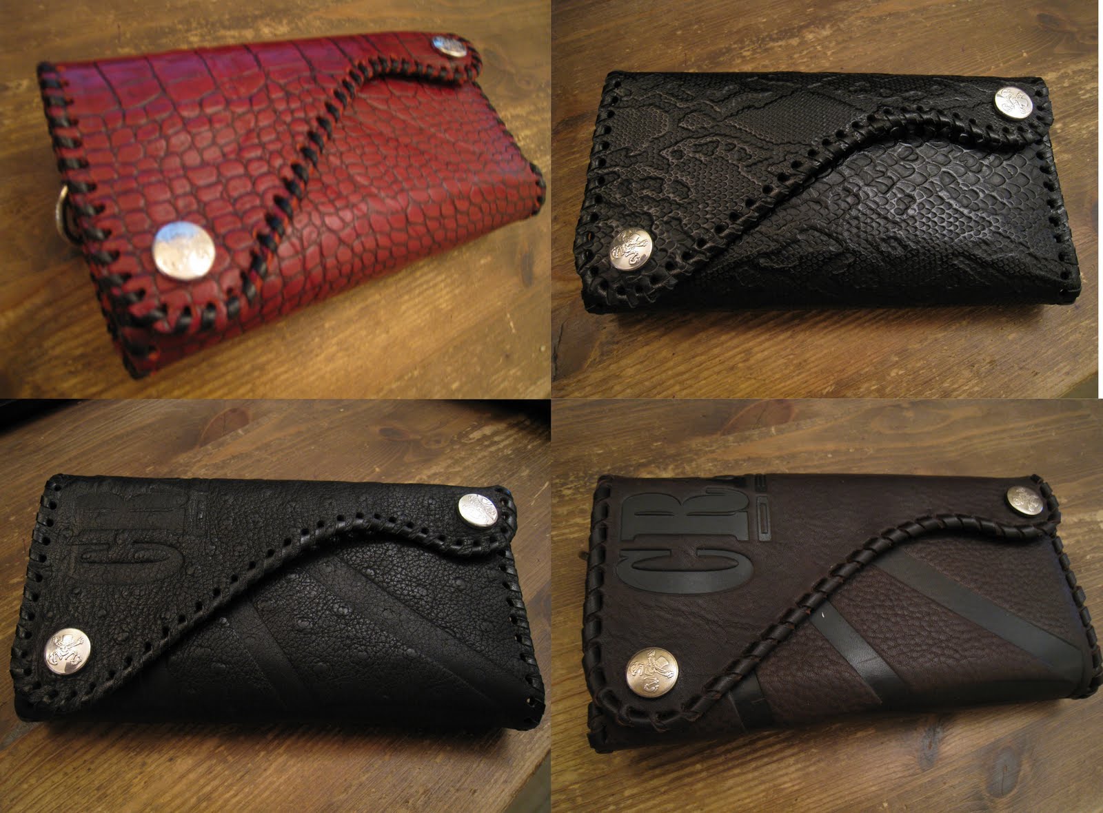 Crazy Pig Designs: NEW HAND MADE BIKER STYLE WALLETS